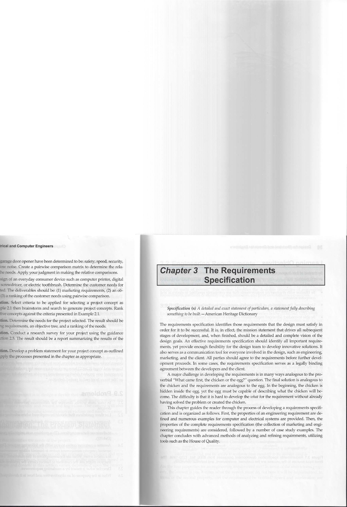 Chapter 3 requirements specification for electrical and computer ...