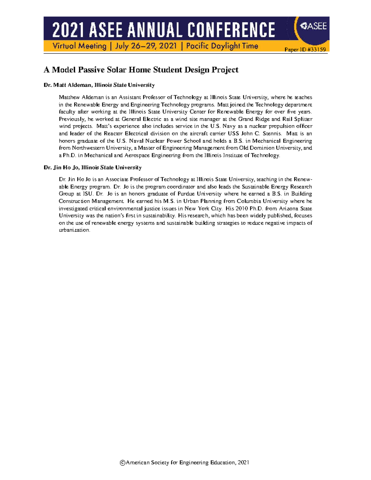 Model Passive Solar Home Design Project - Renewable Energy Tech - Studocu