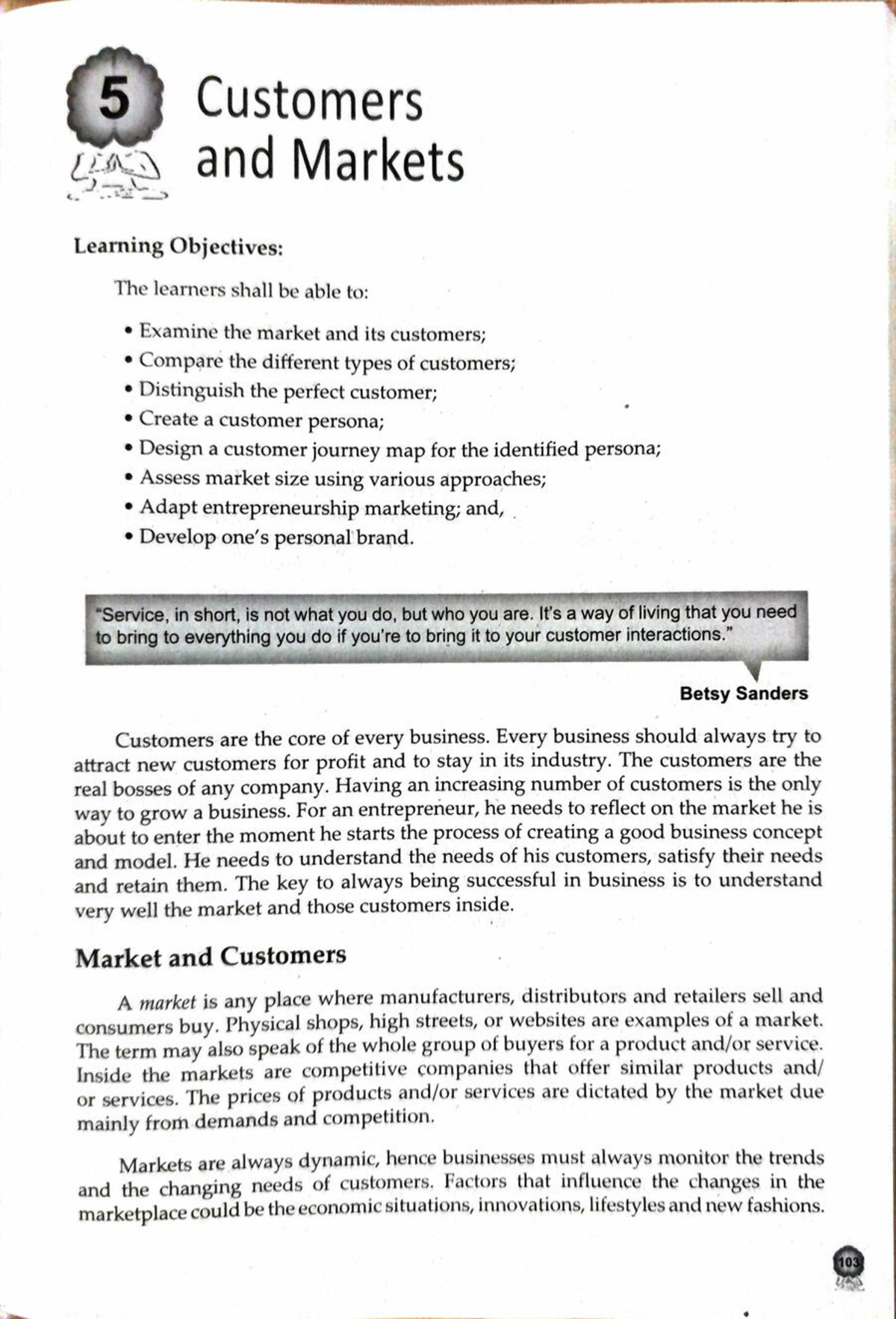 Customers and Markets: Understanding Customer Journey and Market ...