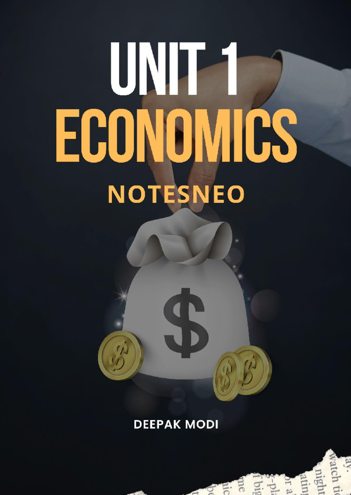 ECO Unit 1 Introduction to Economics and Demand - Unit 1: Introduction ...
