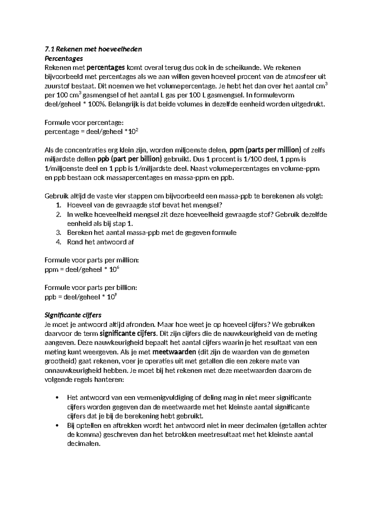 7. Chemisch Rekenen in de Scheikunde: Belangrijkste Concepten en ...