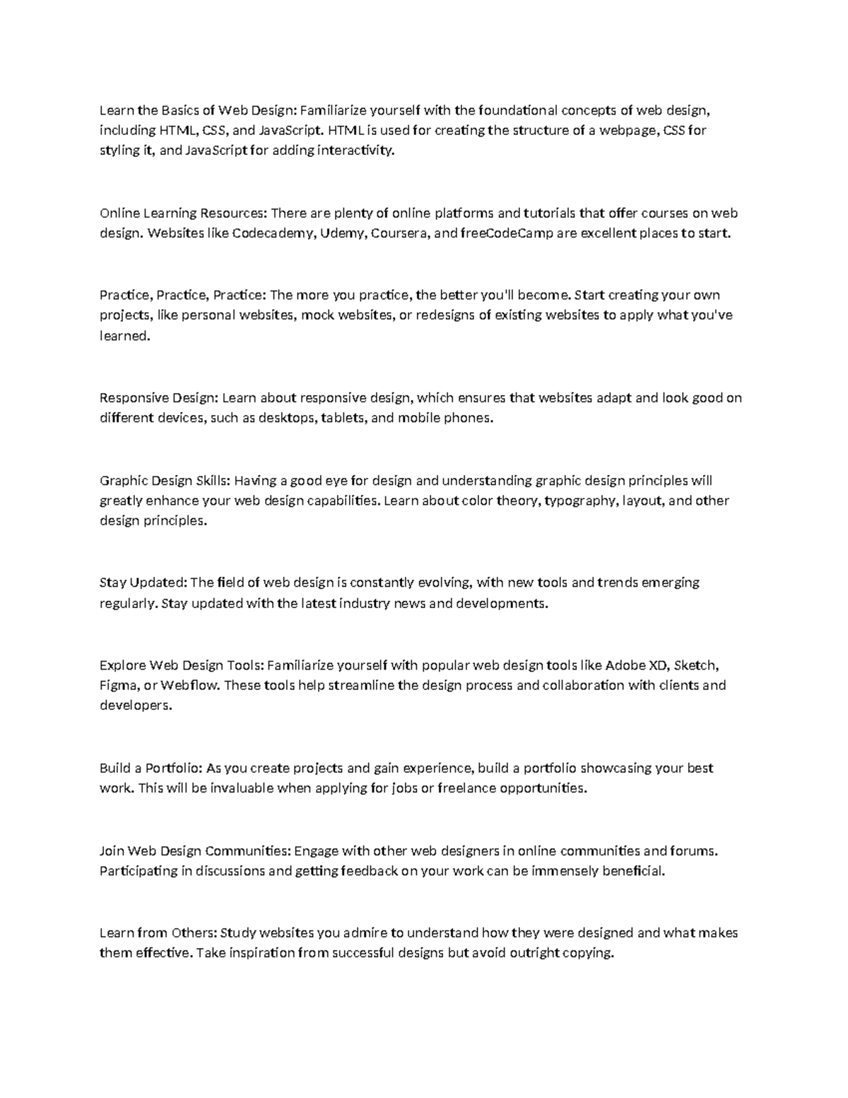 Web Design 101: Foundational Concepts & Resources for Beginners - Studocu