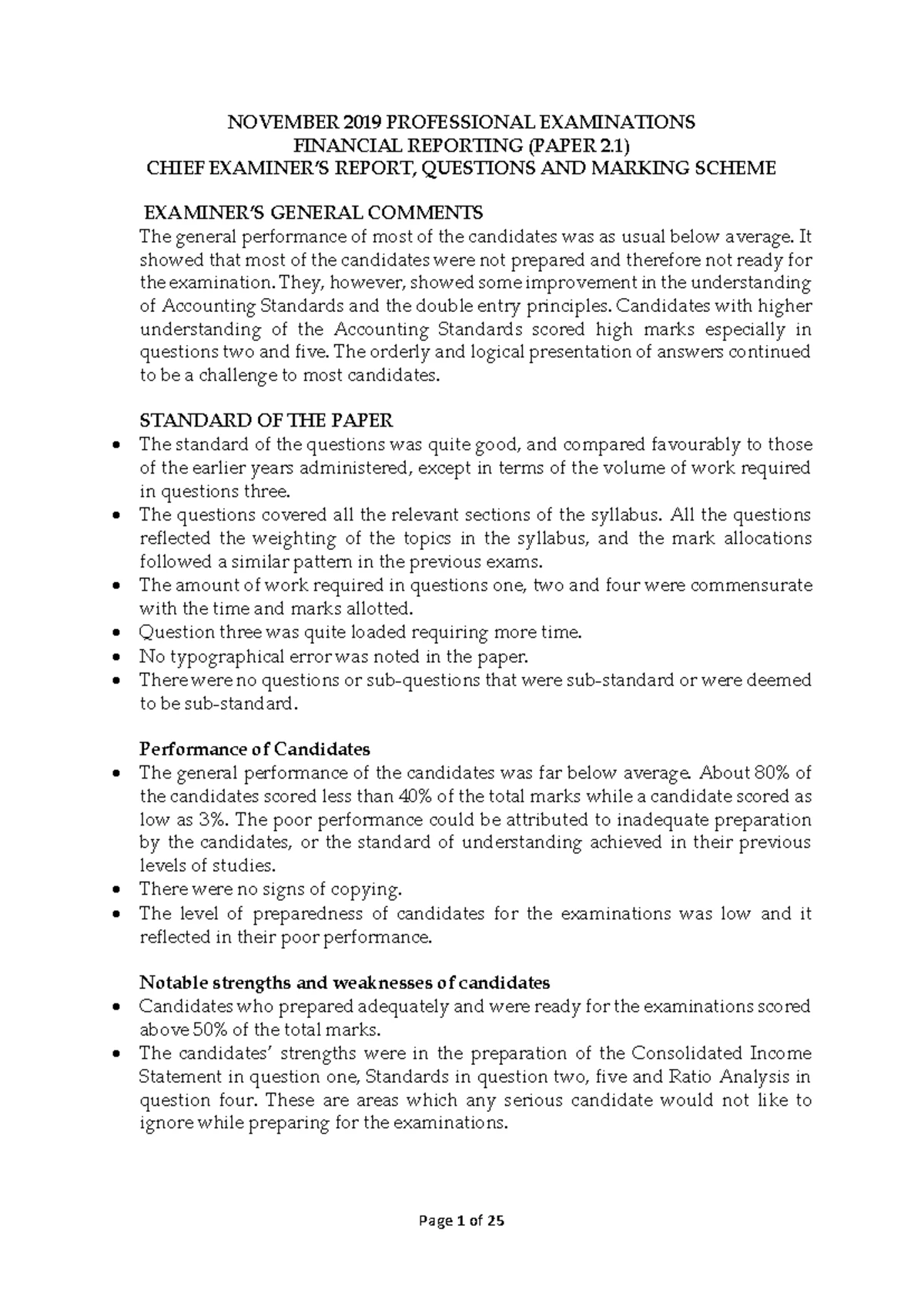 Financial-Reporting-2 - AUGUST 2022 PROFESSIONAL EXAMINATION FINANCIAL ...