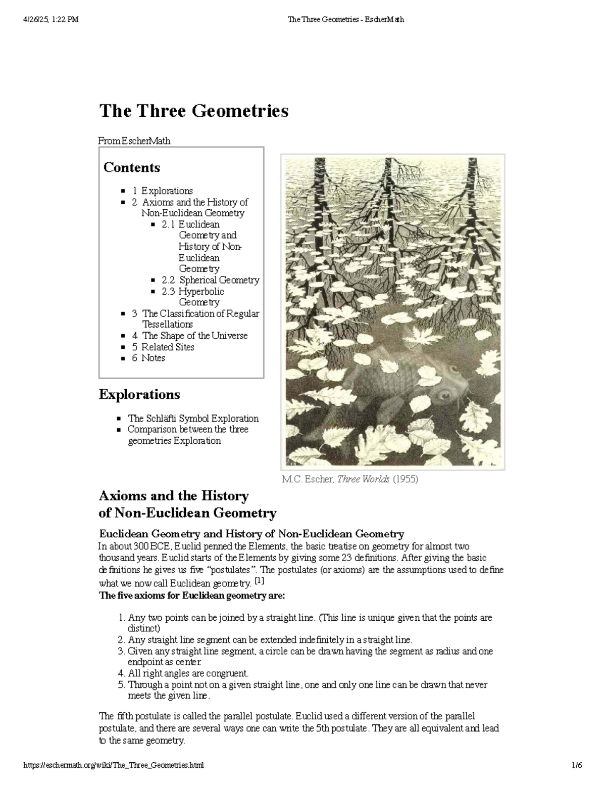 The Three Geometries: Exploring Euclidean, Spherical & Hyperbolic Math ...
