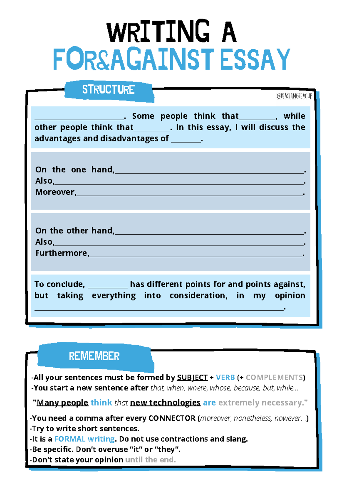 WRITING ESSAY STRUCTURES: MODELS & GUIDELINES - Studocu