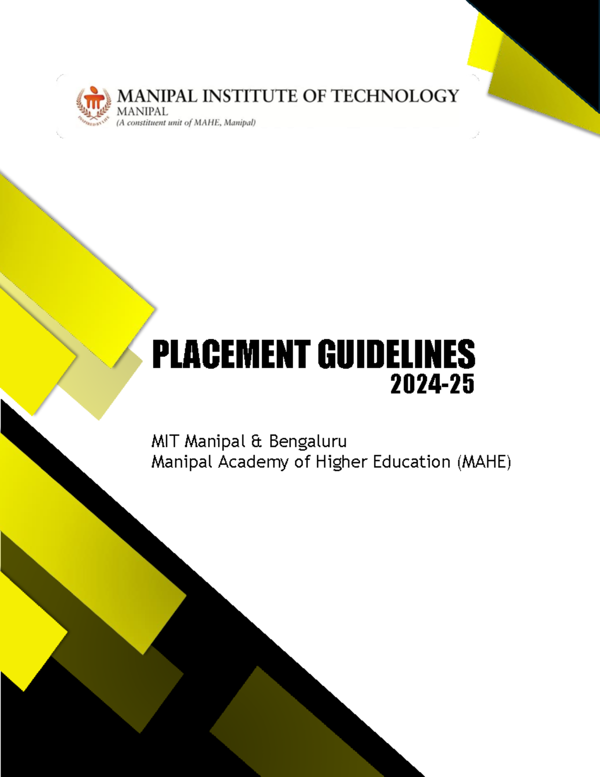 Placement Guidelines for MIT 2024 - 25 Final Exam Edition - Studocu
