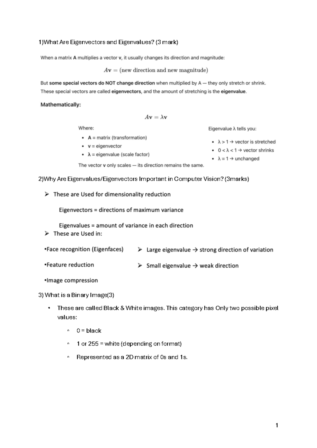 Module 1 - Computer Vision: Eigenvectors, Images, and Object Detection ...