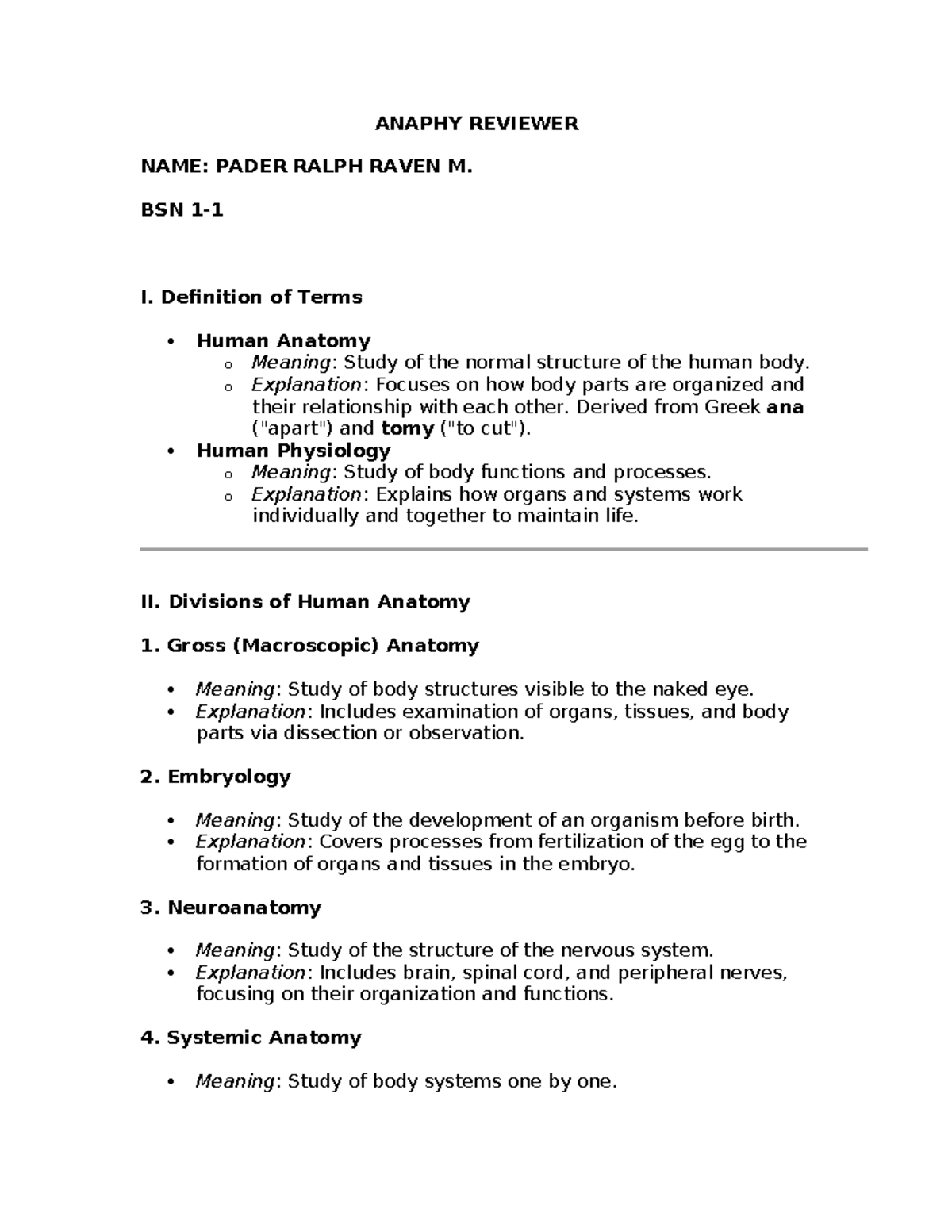 Final Exam Study Guide: Human Anatomy & Physiology - XYZ123 - Studocu
