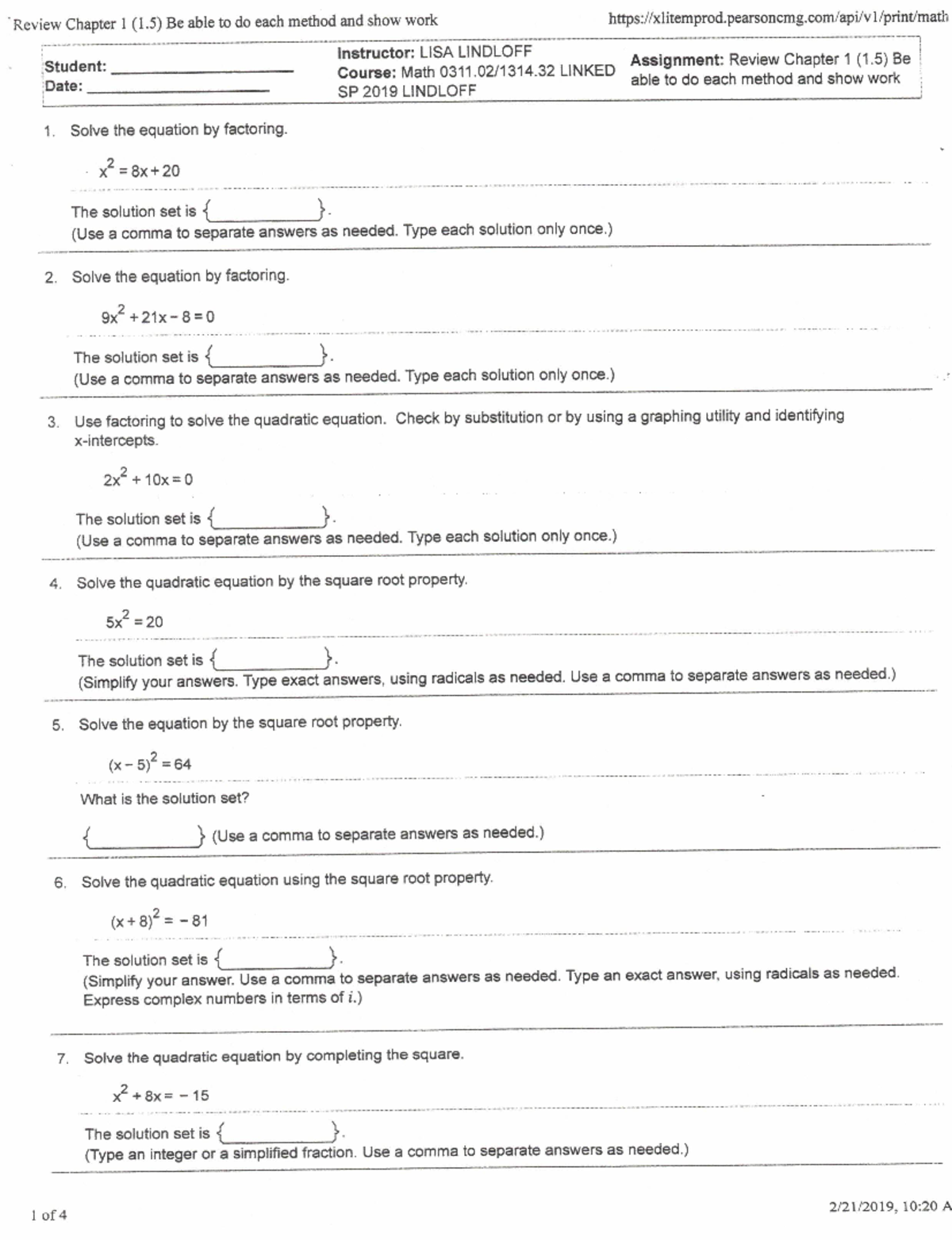 Ch 1 Review: Study Material & Practice Problems - Studocu