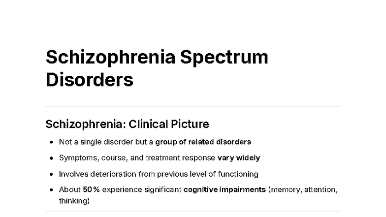 Understanding Schizophrenia Spectrum Disorders: Symptoms, Causes ...