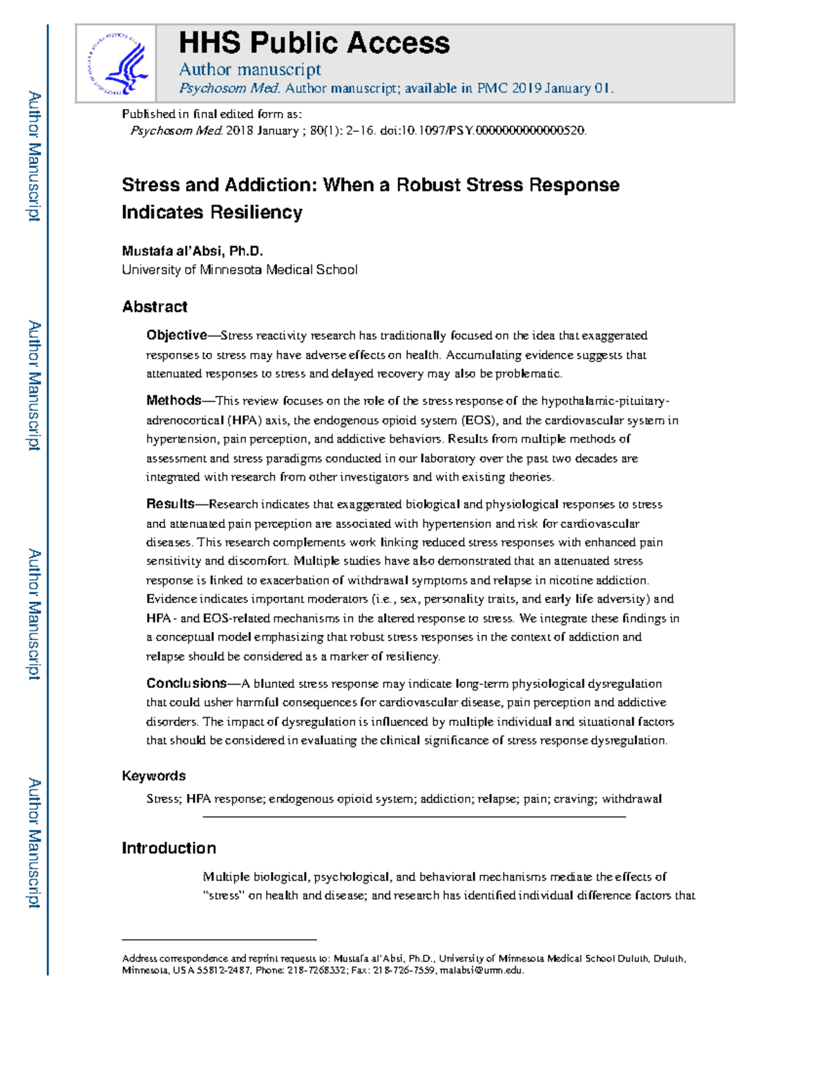 HHS 80(1) Final Exam: Stress Response and Addiction Resiliency - Studocu