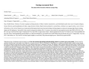 Clinical Judgment Measurement Model worksheet - 12-220192 ©2022 ...