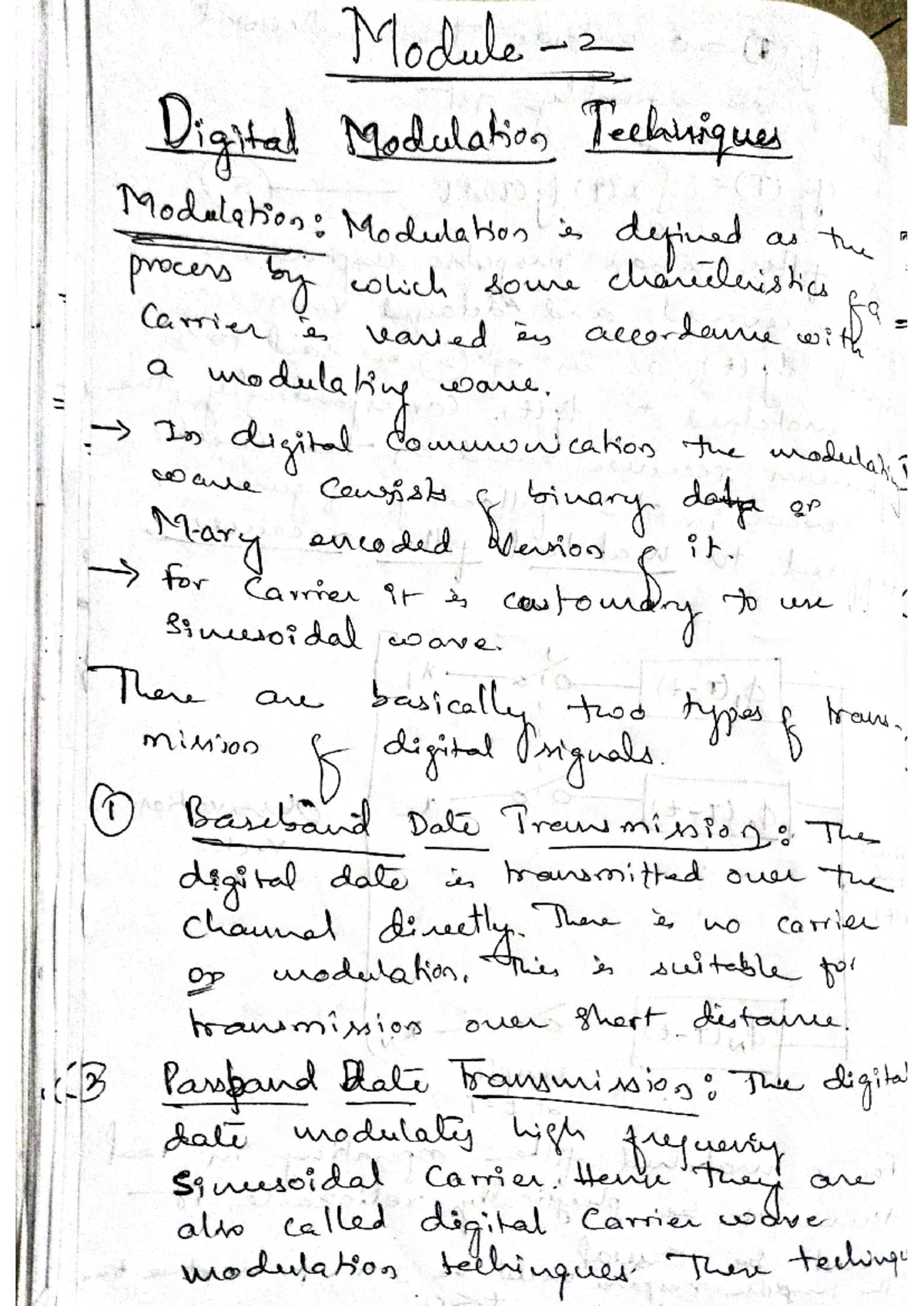 Module 2 DC Notes - Digital Modulation Techniques Study Guide - Studocu