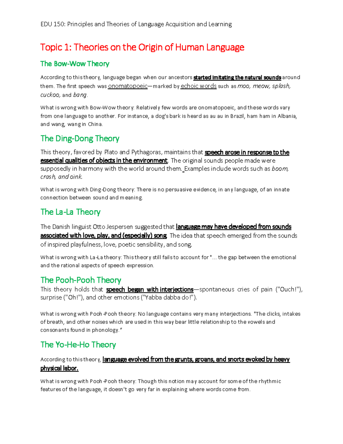 ENG 150 Language Learning Theories and Acquisition Insights - Studocu