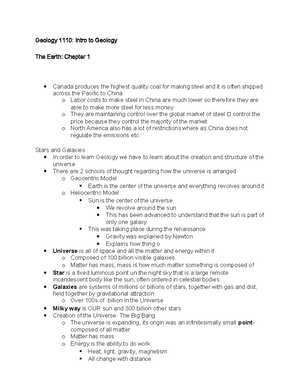 GEOL 1107 Final Exam Study Notes: Sediments, Metamorphism, and ...