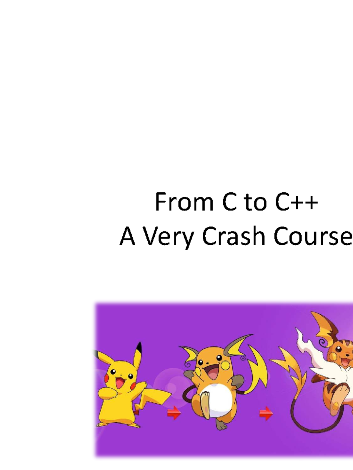 C2040: Crash Course on C Features and Memory Management Notes - Studocu
