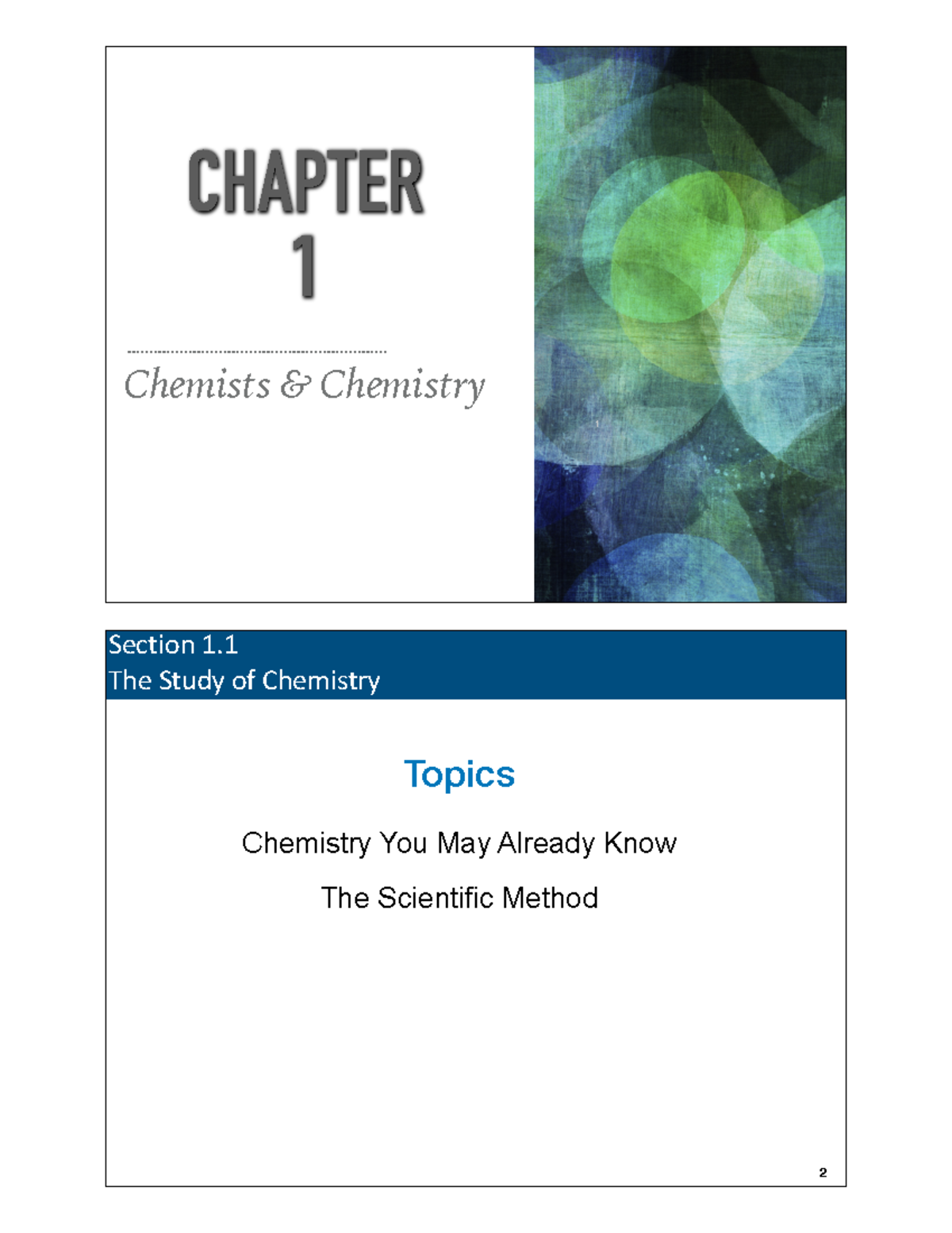 Chem25-C1: Introduction to the Study of Chemistry and Measurements ...