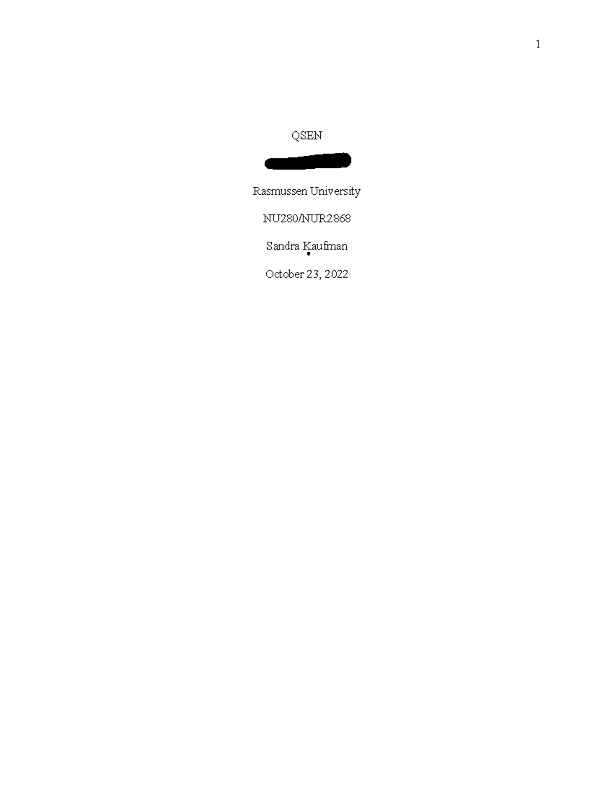 Module 03 Written Assignment - Agencies for Quality Module 03 Written ...