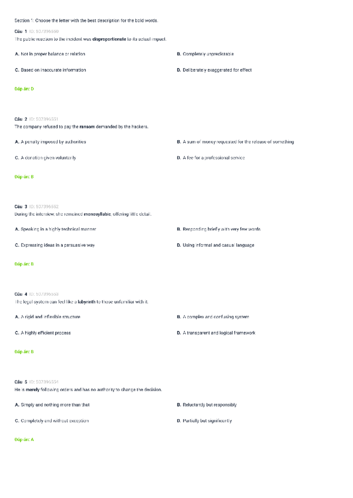Pre-test 24 03 2026 - Vocabulary and Grammar Exercises - Studocu