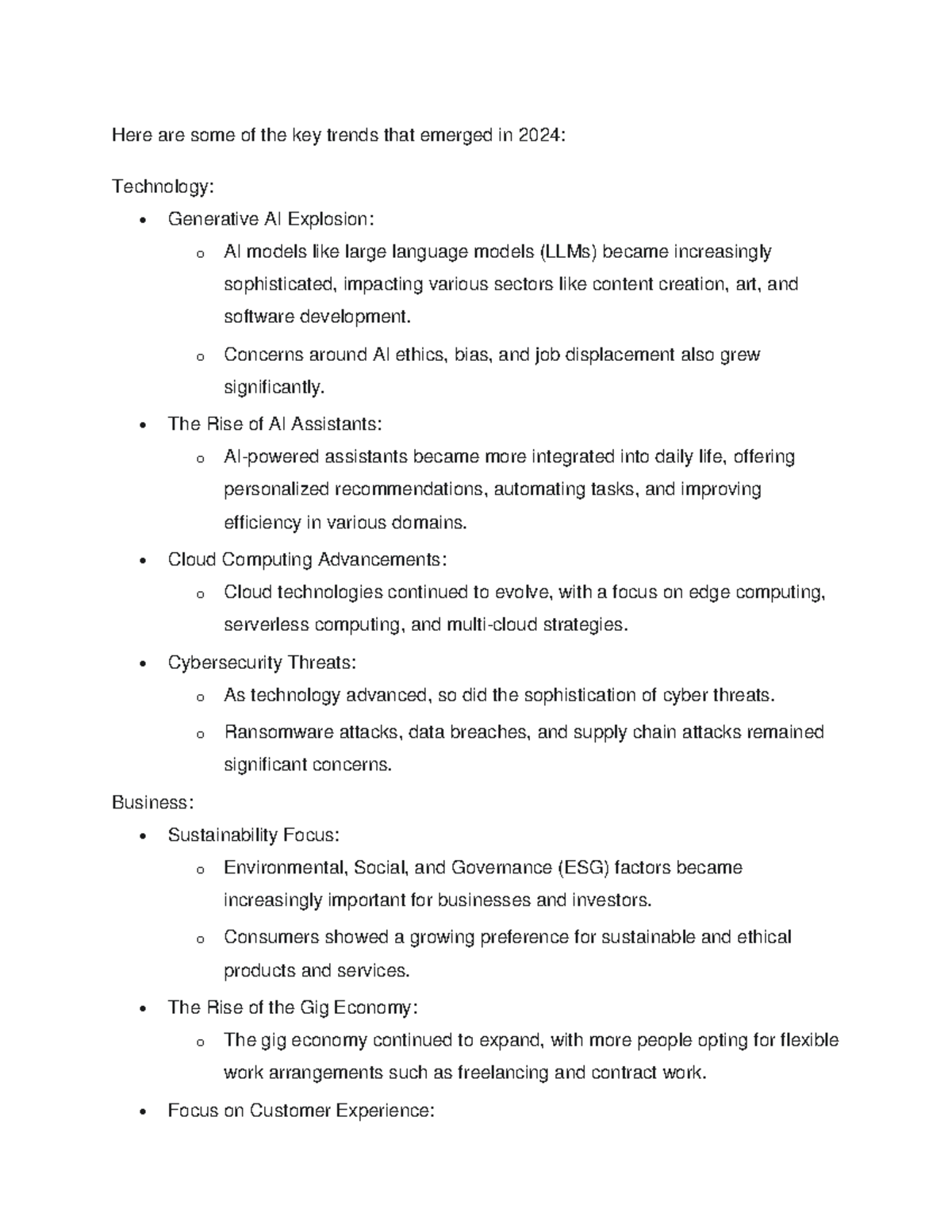 Trends in the 2024 - Here are some of the key trends that emerged in ...
