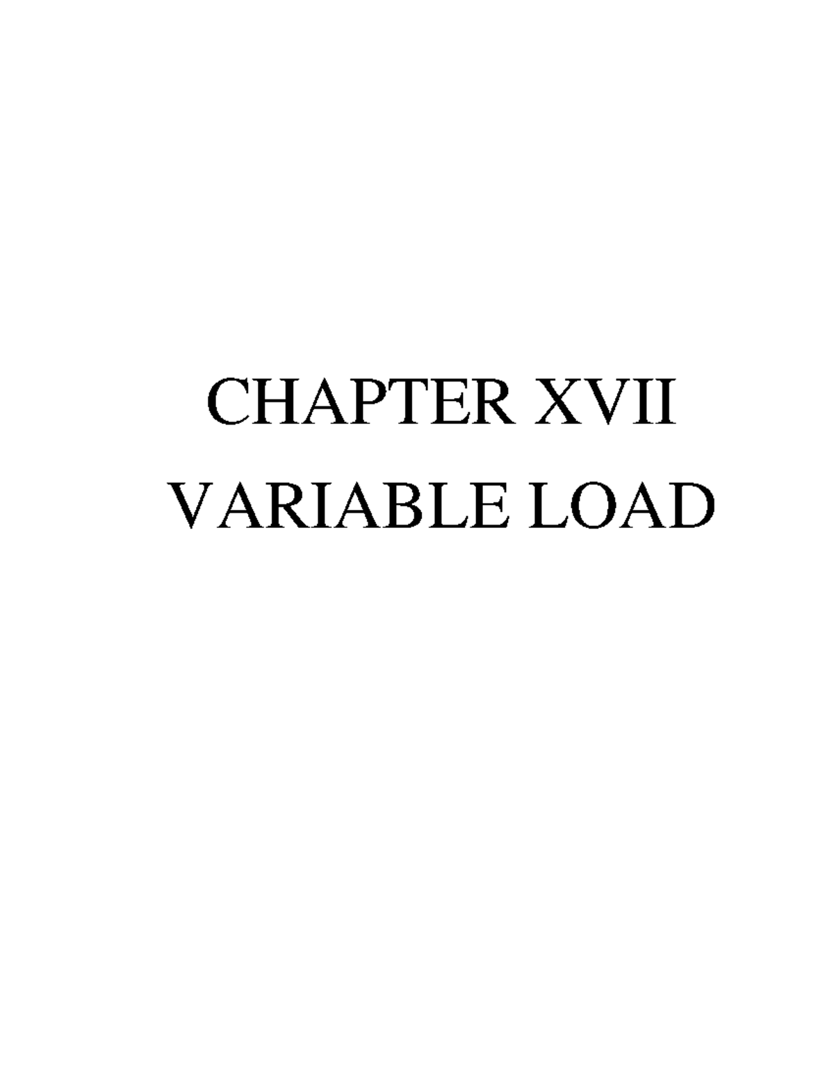 Xvii-Variable Load Problems & Solutions: Power Systems Analysis - Studocu