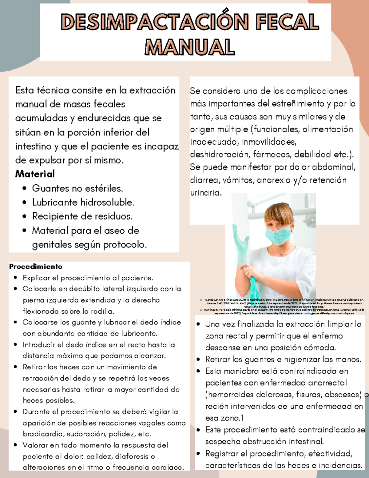 Manual de Desimpactación Fecal: Procedimiento y Consideraciones - Studocu