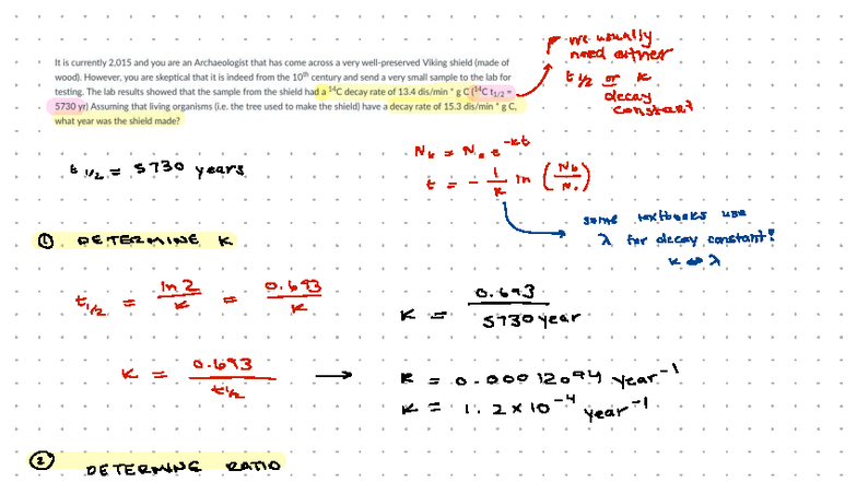 Nuclear Chemistry Practice: Decay Constant Determination (NT 5730 ...