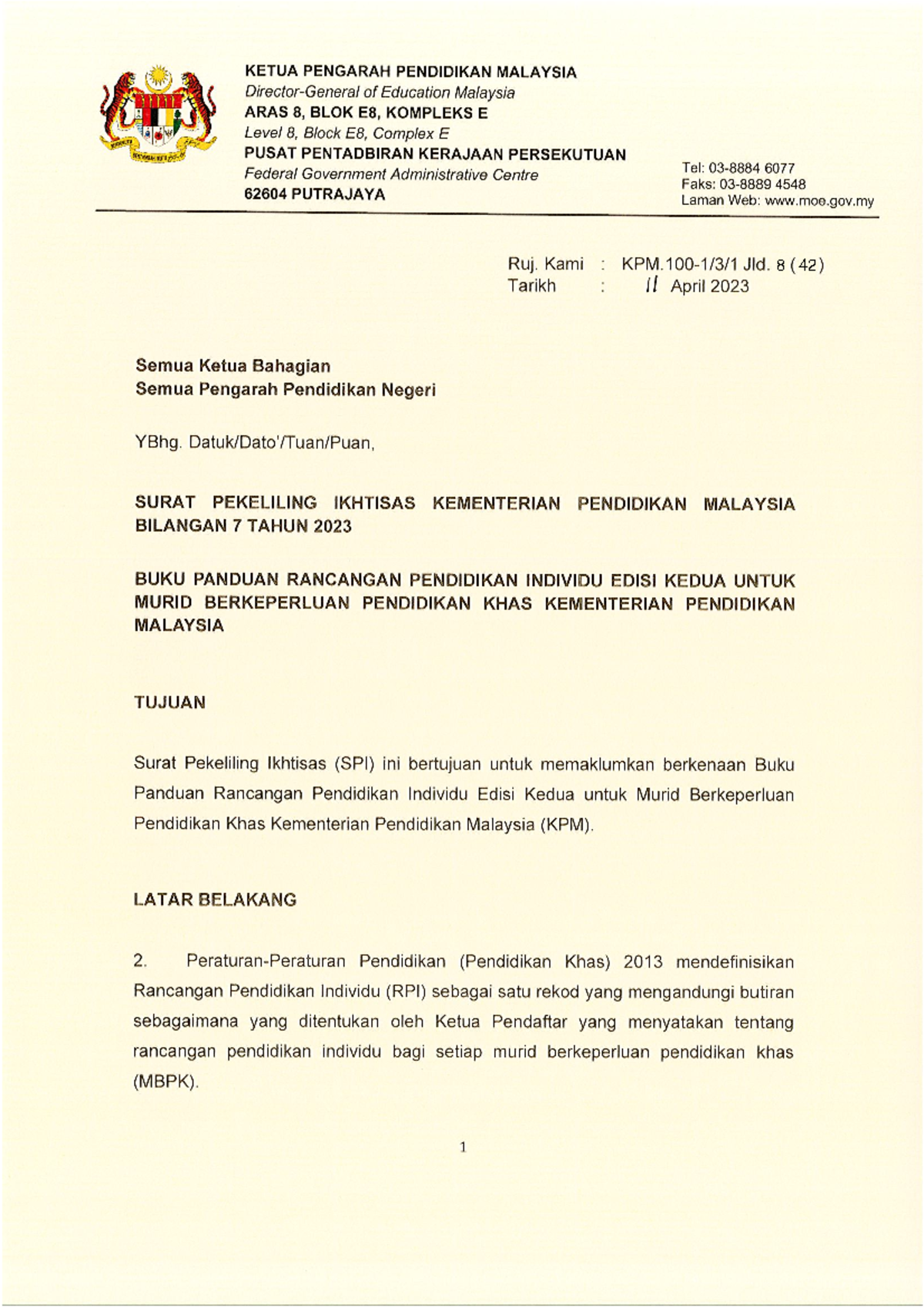 Buku Panduan RPI Edisi Kedua untuk Pendidikan Khas 2023 - Studocu