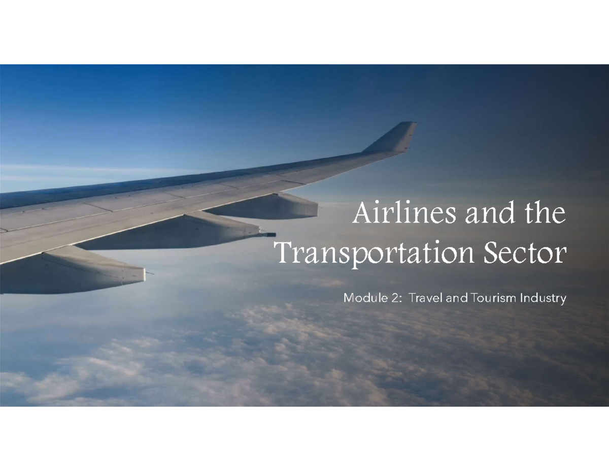 Transportation Modes in Global Tourism: Overview and Insights ...