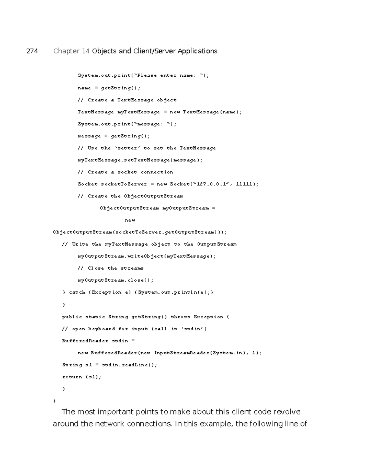 The Object Oriented Thought Process 3rd Edition 290 - 274 Chapter 14 Objects and Client/Server ...