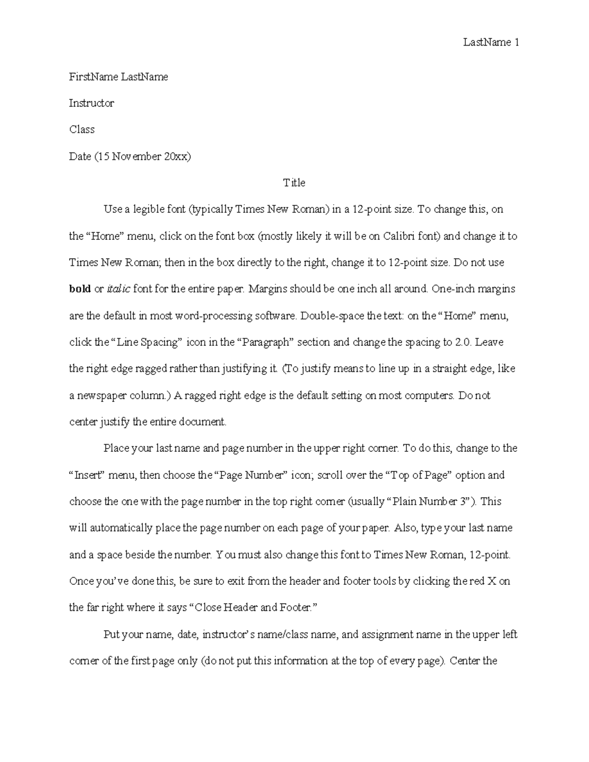 MLA Formatting Guide for Research Papers (ENG101) - Studocu