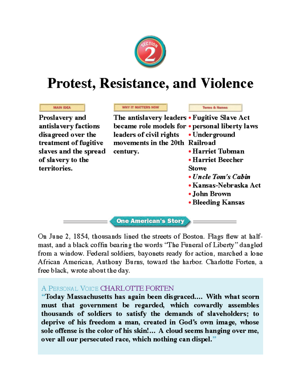 The Americans - Unit 3: Protest, Resistance, and Violence in Slavery ...