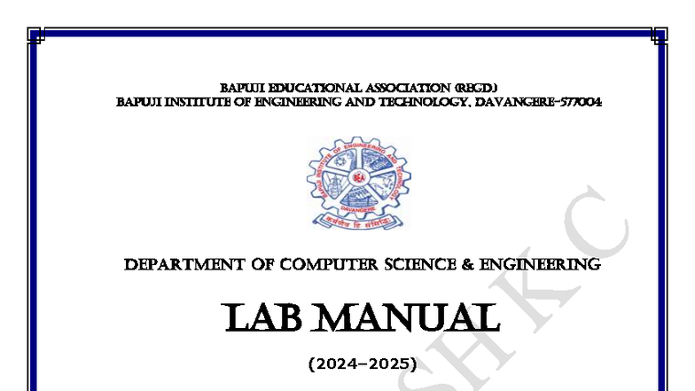 Computer Network Laboratory Manual (IPCC) BCS502 - Studocu