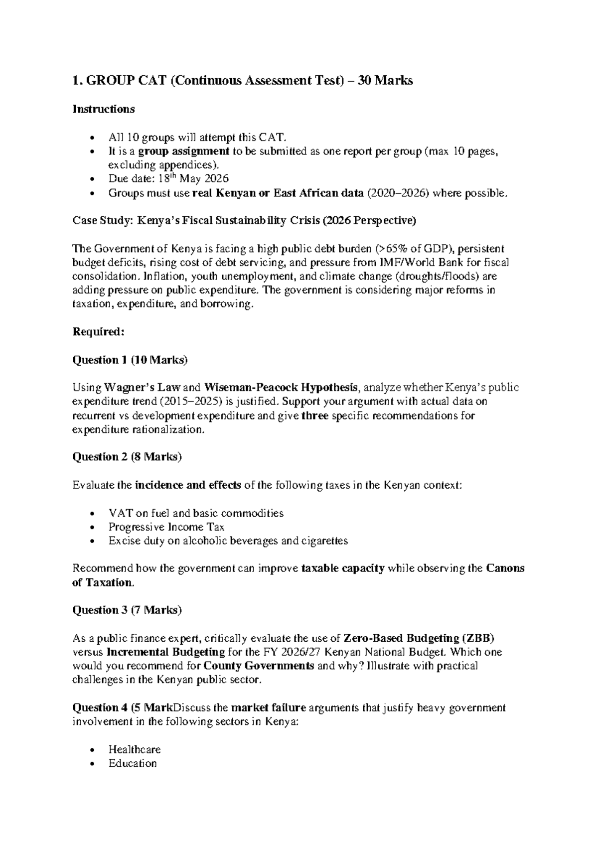 Group CAT: Public Finance Case Study on Fiscal Sustainability (2026 ...