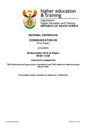 FREE Supervisory Management N4 Question MEMO Download - Website ...