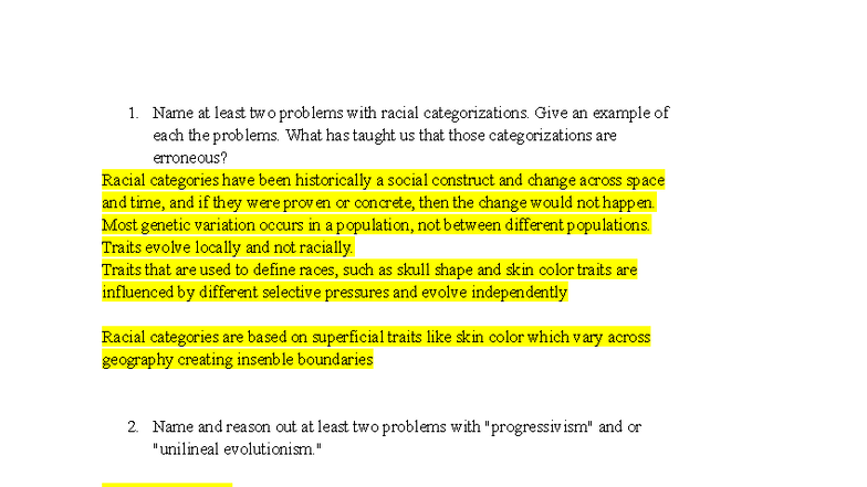 Understanding Cultural Constructs in Biological Anthropology (ANTH 4520 ...