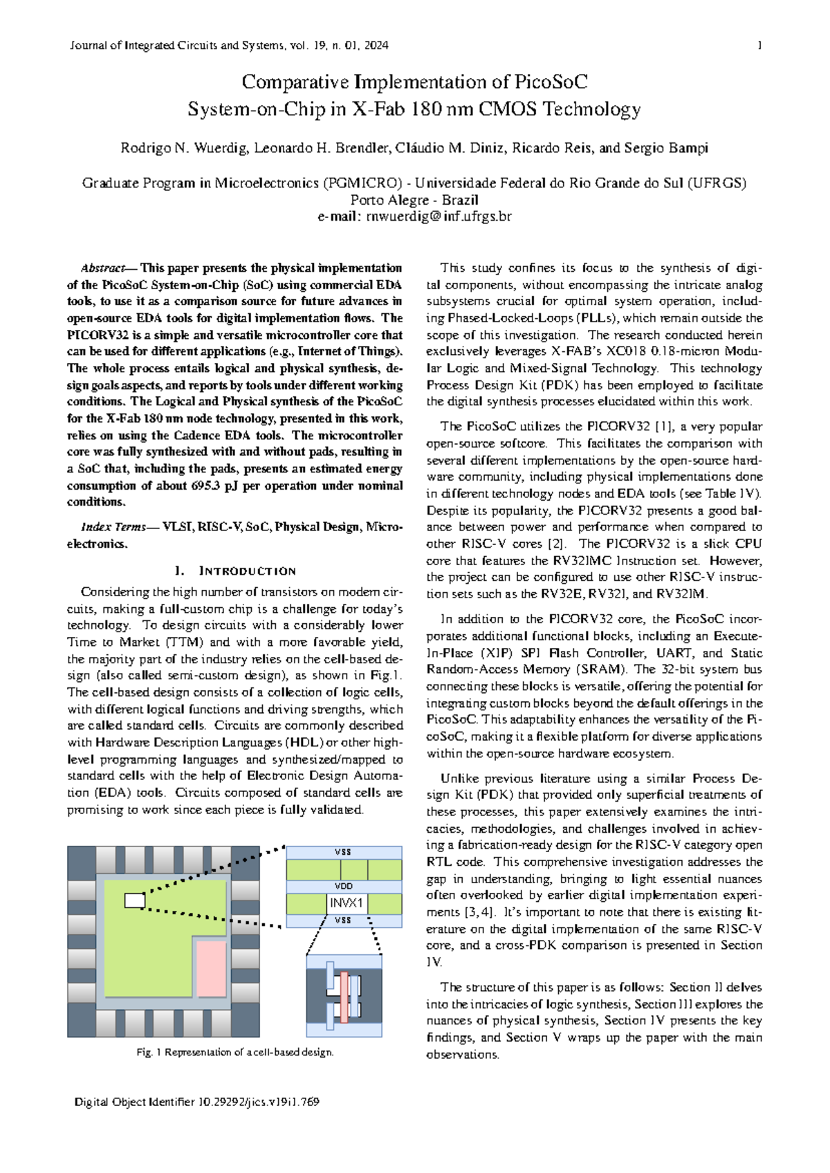 Comparative Study of PicoSoC Implementation in 180 nm CMOS Technology ...