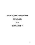 [Solved] Izibonelo zamabizomvama - Diploma in grade R teaching - Studocu