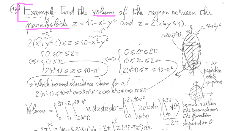 Lecture Notes Week 13: Triple Integrals & Change of Variables (MATH 101 ...