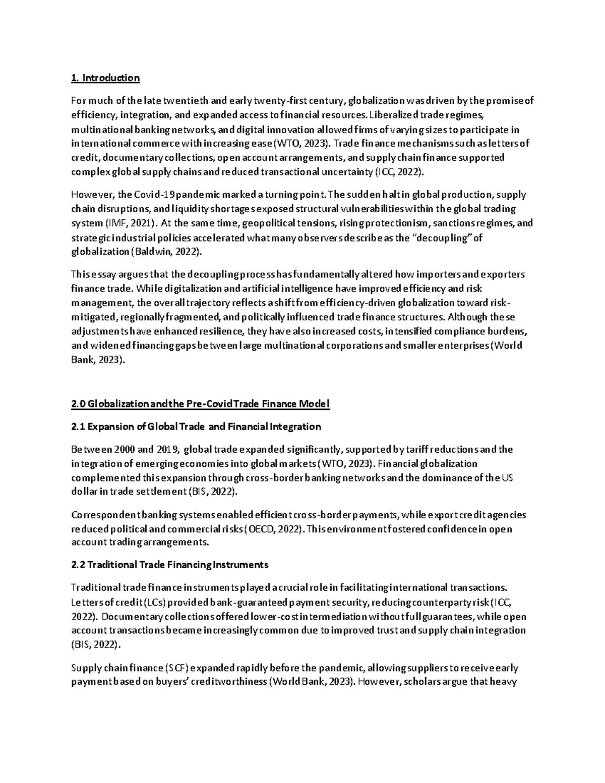 Trade Finance in a Fragmented World: Analyzing Globalization's Shift ...