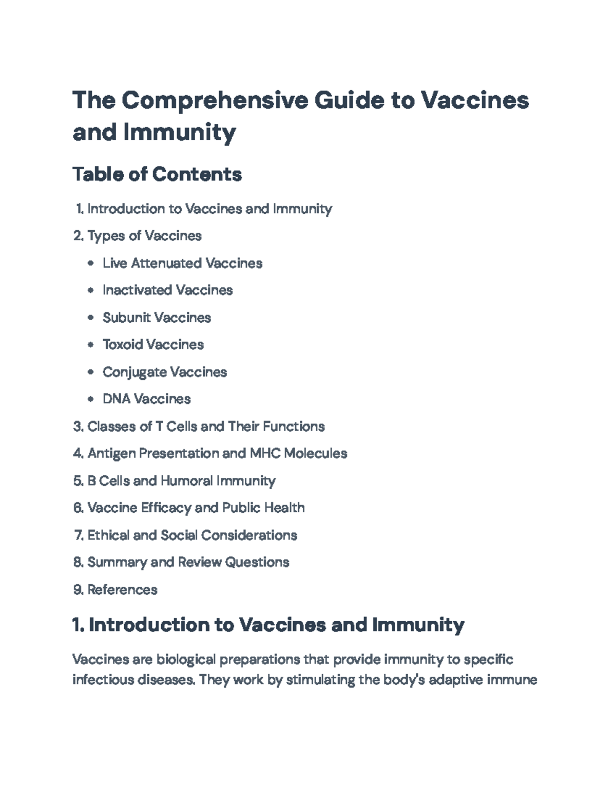 Comprehensive Guide to Vaccines and Immunity: Concepts and Practices ...
