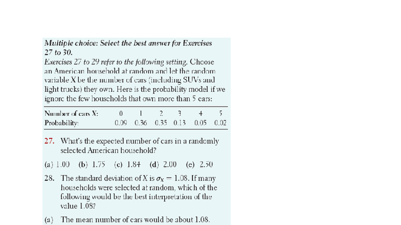 6.2 Homework Problems: Probability and Statistics Exercises - Studocu