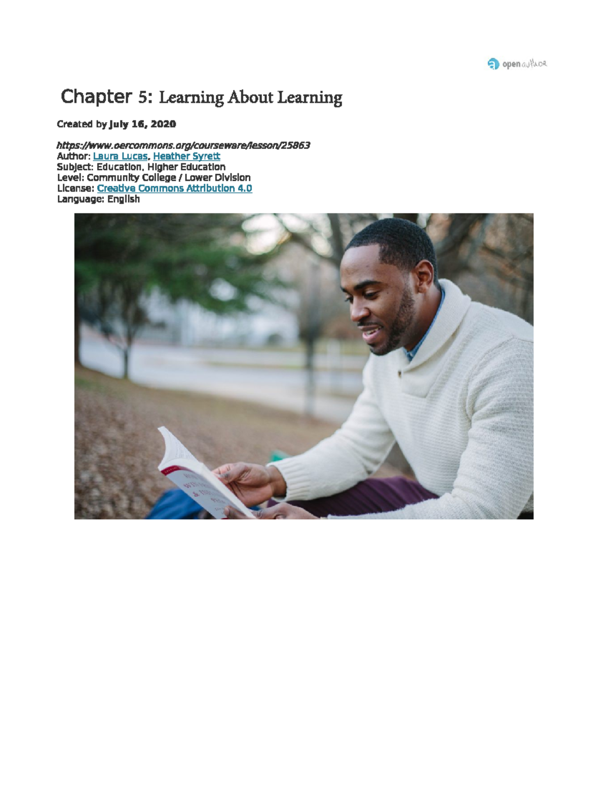 Learning About Learning: Frameworks and Theories (Chapter 5) - Studocu