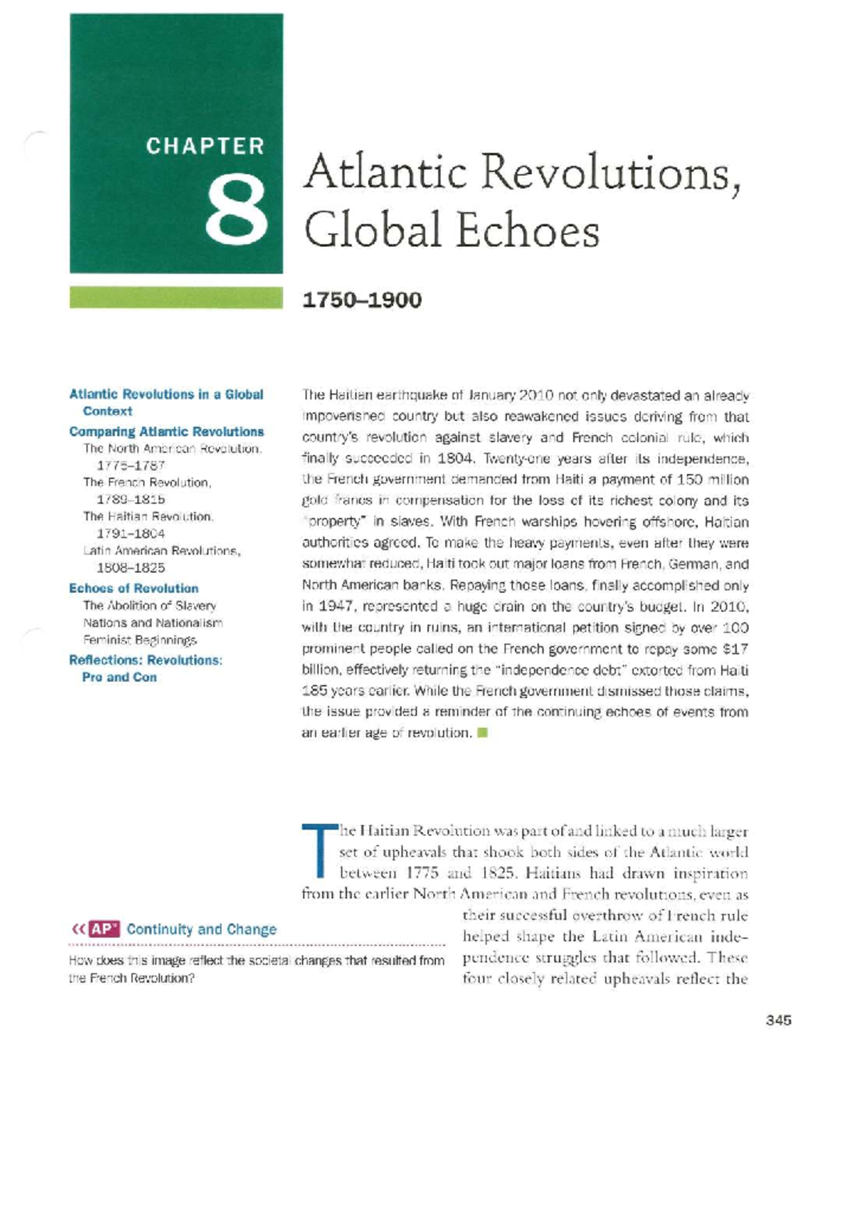 Comparing Atlantic Revolutions: Impacts, Changes & Context (AP) - Studocu