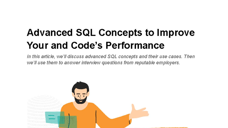 Advanced SQL Concepts for Enhanced Performance and Interview Prep - Studocu
