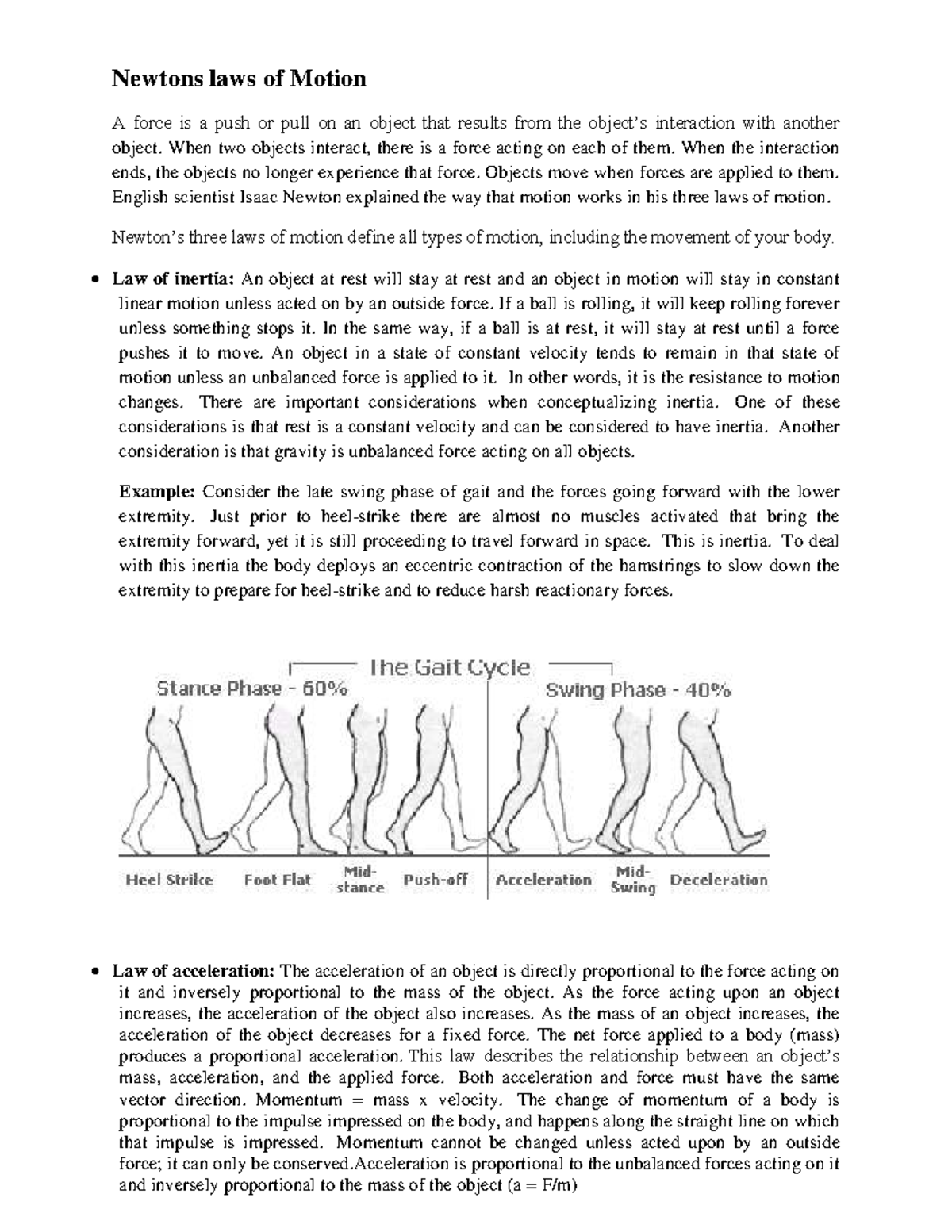 Newtons Laws of Motion in Biomechanics: Understanding Forces and Motion ...