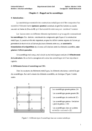 Chapitre 1 les constructions mixtes dans les batiments - Matière ...