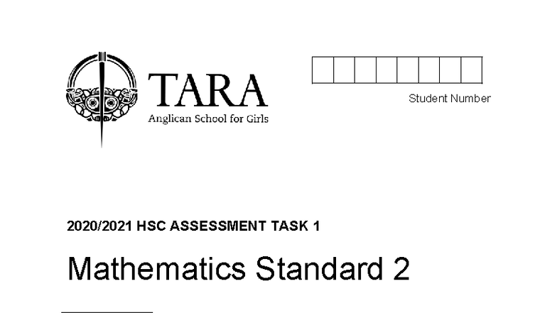 2021 HSC Mathematics Standard 2 Term 1 Assessment Task - Studocu