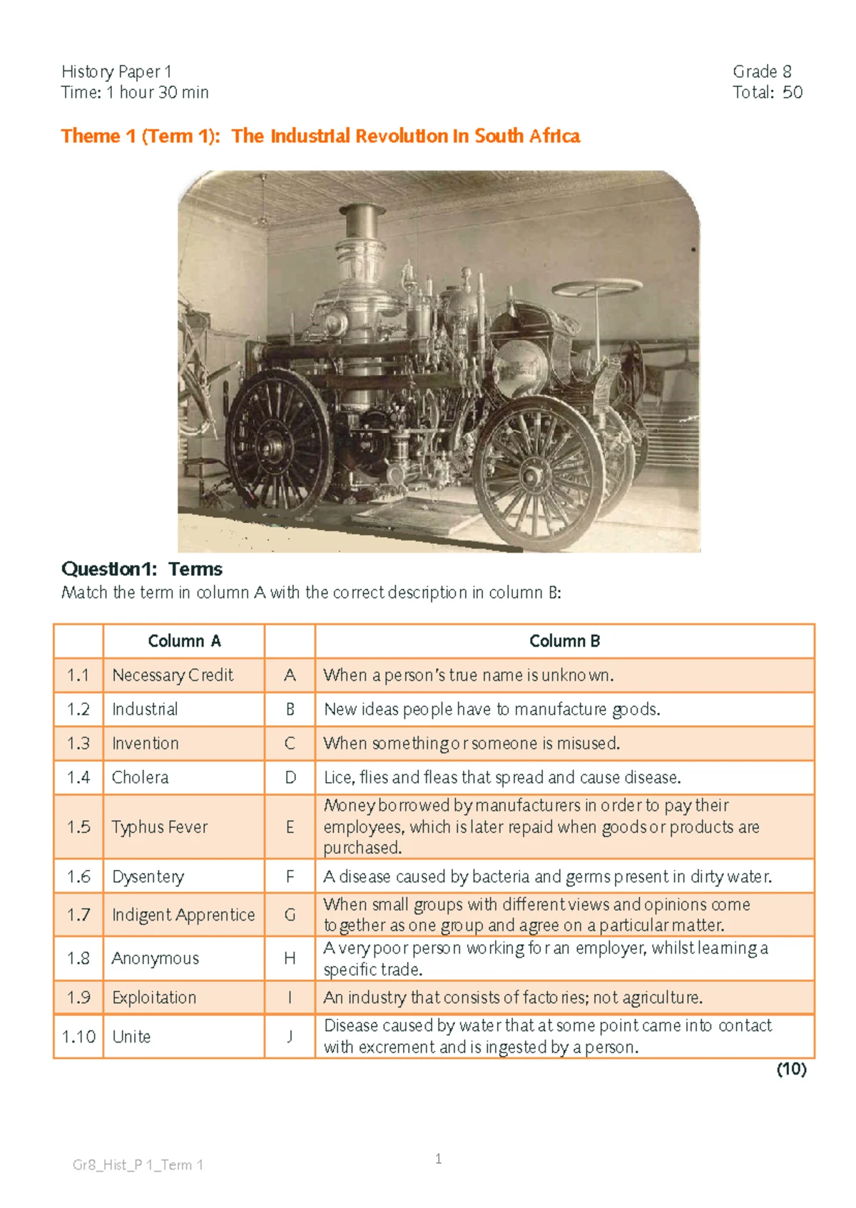 NSC History Grade 12 November 2024 P1 Exam Overview and Key Topics ...