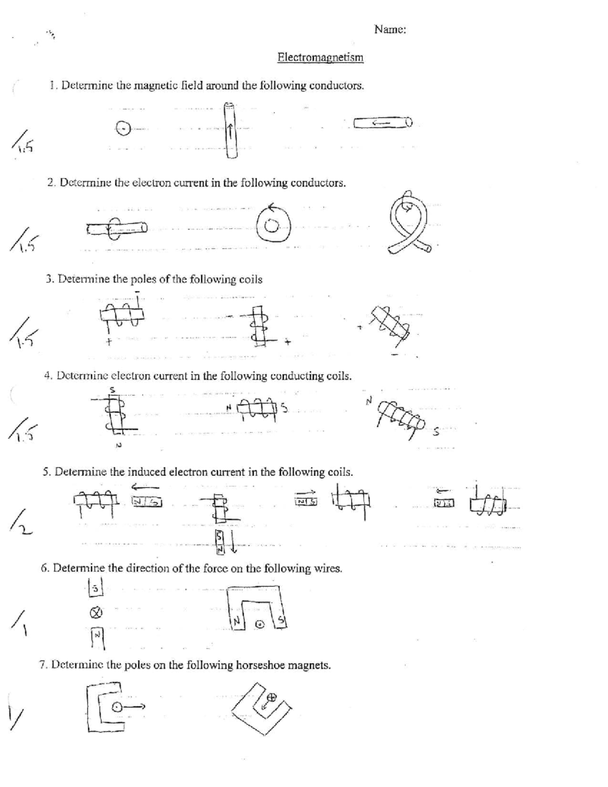 Magnetism Review I: Electromagnetism 1 Concepts and Problems - Studocu